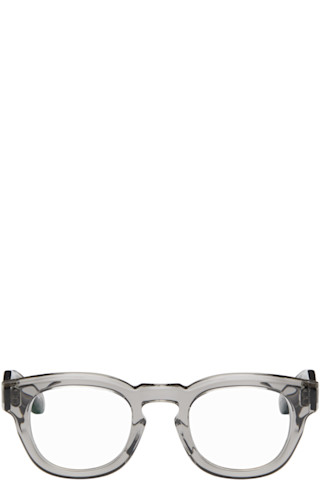 Matsuda: Gray M1029 Glasses | SSENSE