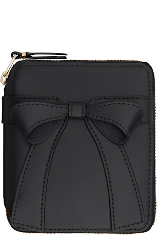 COMME des GARÇONS WALLETS: Black Big Bow Wallet | SSENSE