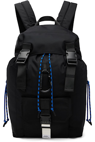 Black Trek Backpack by A.P.C. on Sale