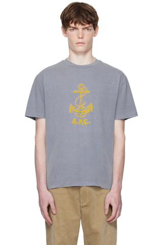 Blue Davy T-shirt by A.P.C. on Sale