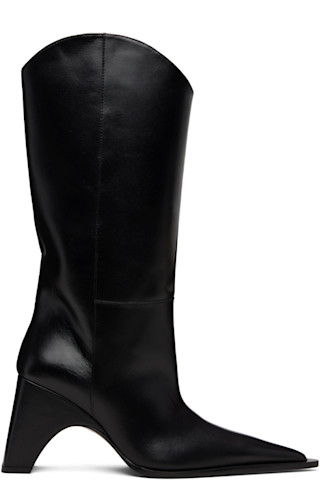 Coperni: Black Cowboy Bridge Boots | SSENSE