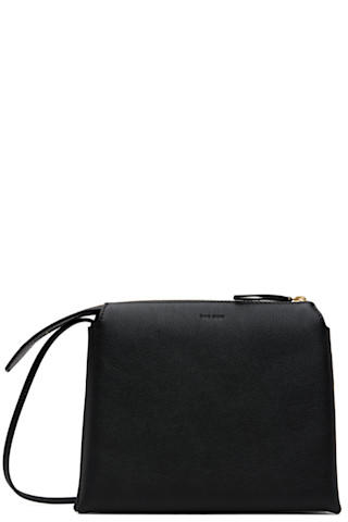 The Row: Black Nu Mini Twin Calfskin Bag | SSENSE
