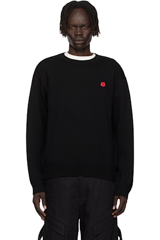 Kenzo: Black Kenzo Paris 'Boke Flower' Sweater | SSENSE