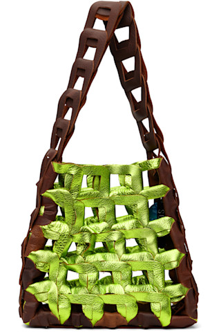 SC103: Brown & Green Links Bag | SSENSE 대한민국