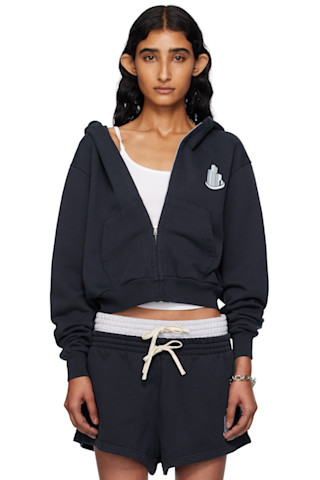 ABRA: SSENSE 独家发售海军蓝 Building 连帽衫 | SSENSE