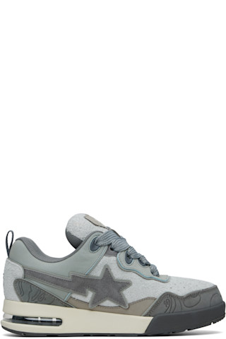 Gray BAPE FLIP STA #1 Sneakers by BAPE on Sale