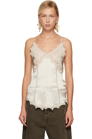 Beige Diandra Top by Isabel Marant on Sale