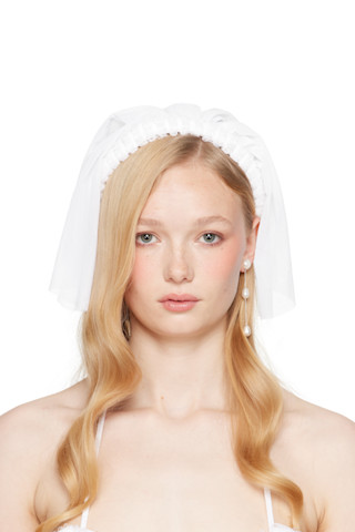 SSENSE Exclusive Bridal Capsule Dragee Mini Veil by DU CIEL on Sale