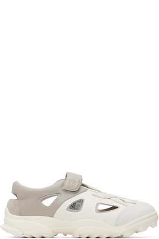 Off-White & Taupe GSG9 Sandals by Y-3 on Sale