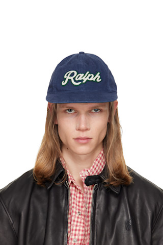 Polo Ralph Lauren: Navy 'The Ralph Logo' Twill Ball Cap | SSENSE
