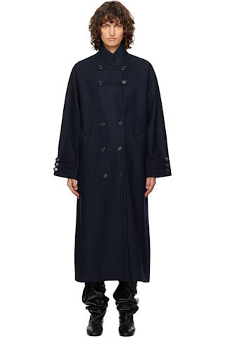 Paloma Wool: Navy Debo Coat | SSENSE