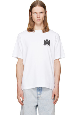 AMIRI: White MA Core Logo T-shirt | SSENSE Canada
