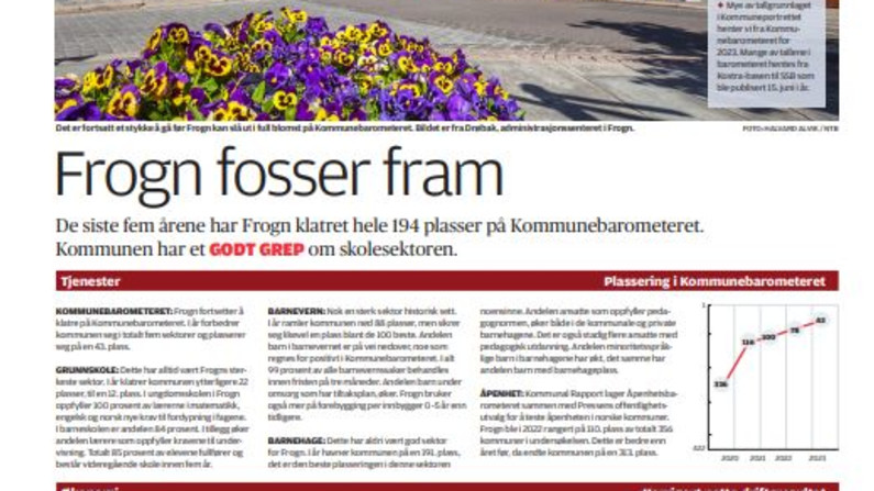 «Frogn fosser fram» - Frogn kommune