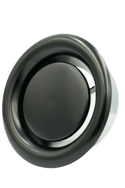 KONTROLLVENTIL DVS 125mm SVART 9005 GL30 Stålprofil AS