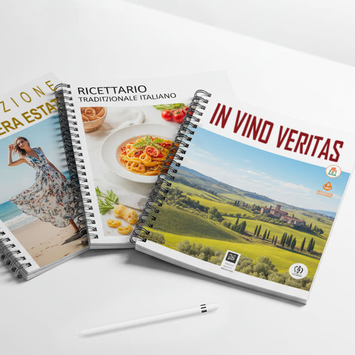 Stampa menù online rilegati a punto metallico, pieghevoli oppure a ...