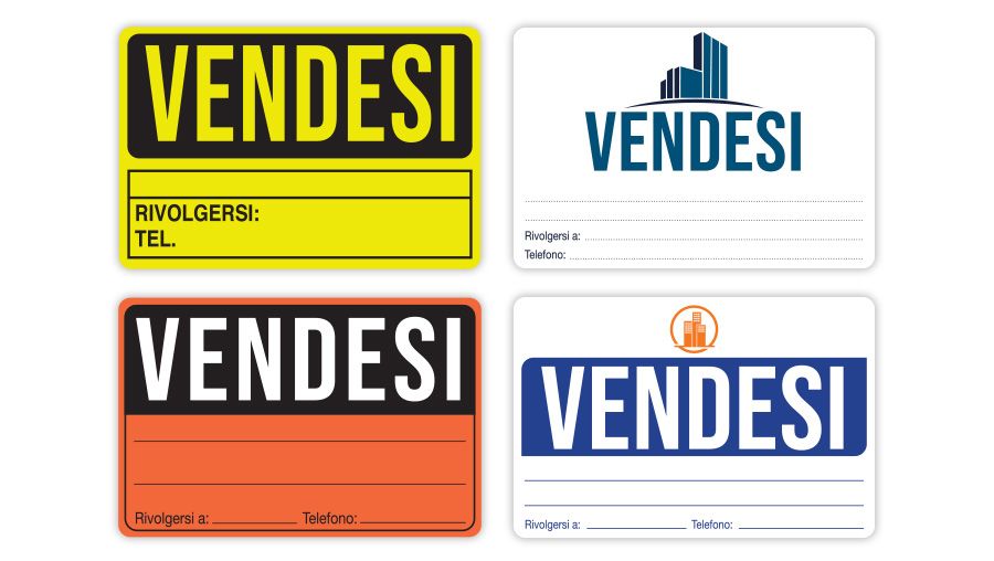Stampa cartelli Vendesi personalizzati - Stampaestampe.it