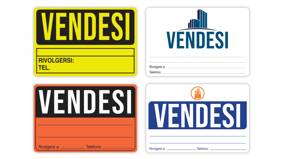 Stampa cartelli Vendesi personalizzati - Stampaestampe.it