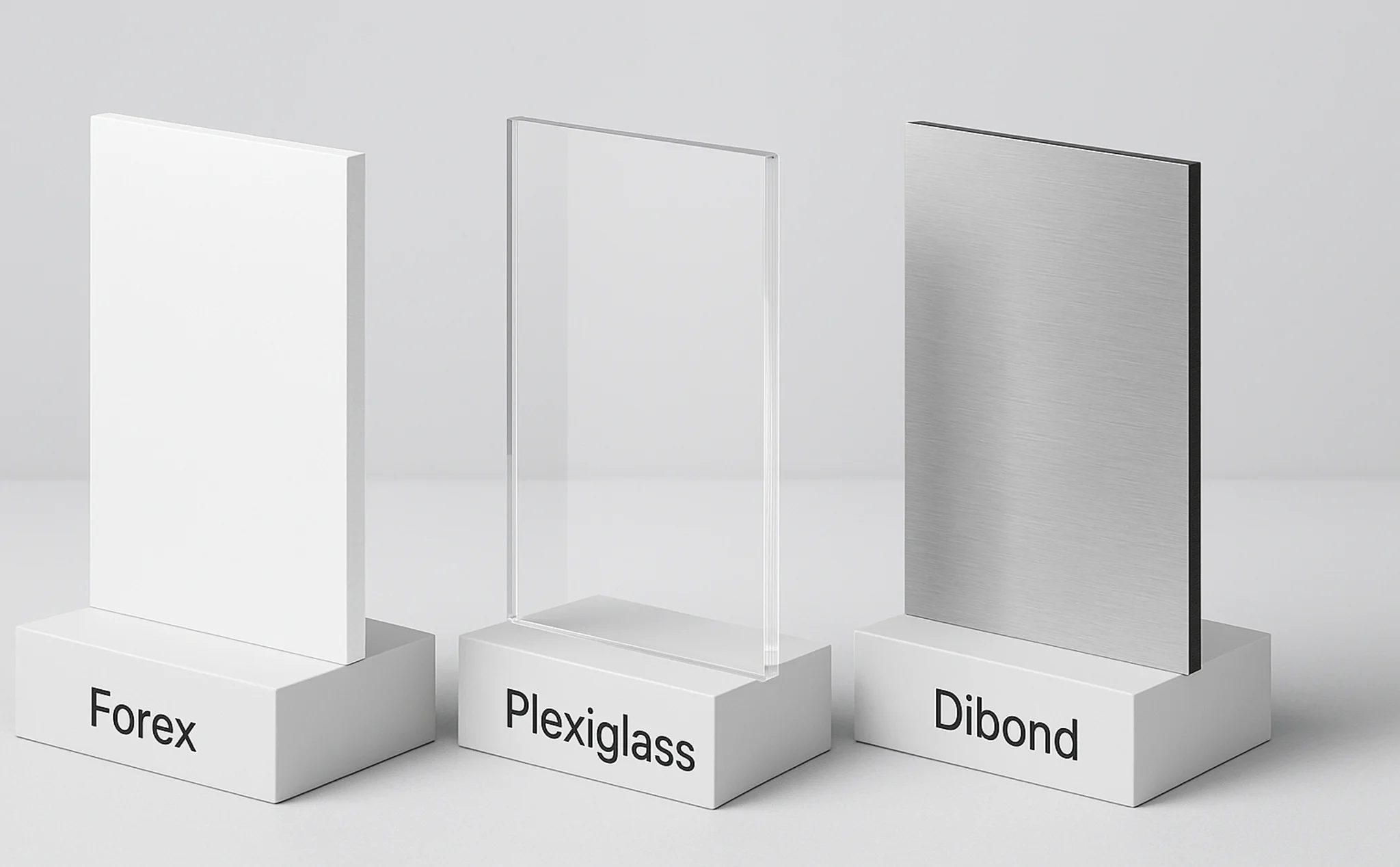 Forex, Plexiglass o Dibond: quale materiale scegliere