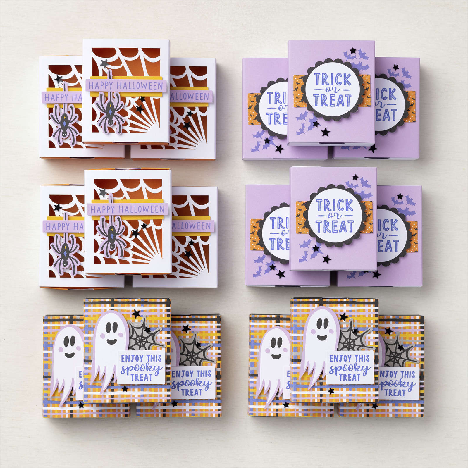 Spooky Treats alternative card with Aspen Tree dies - Flowerbug's Inkspot