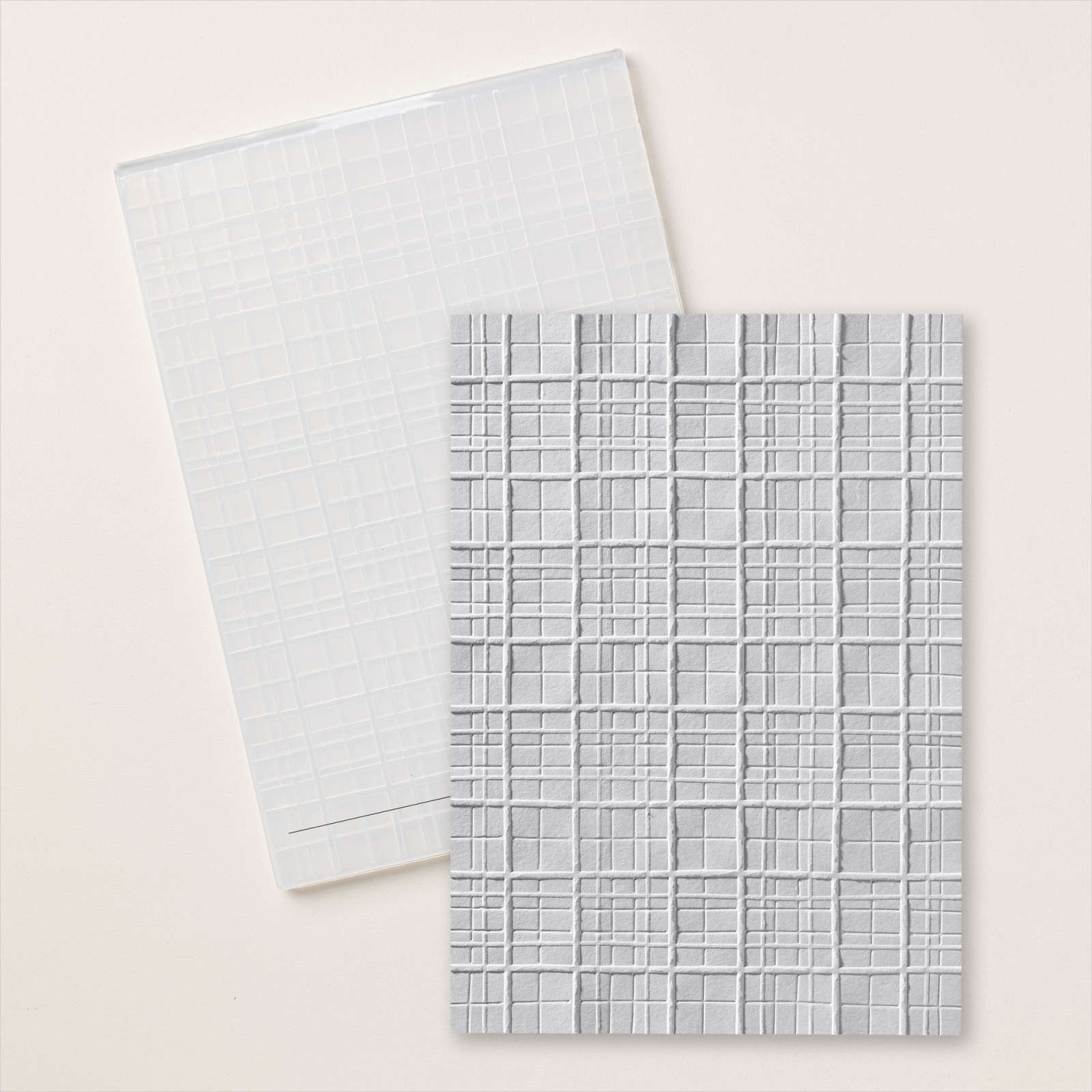 Forever Plaid 3D Embossing Folder by Stampin’ Up!