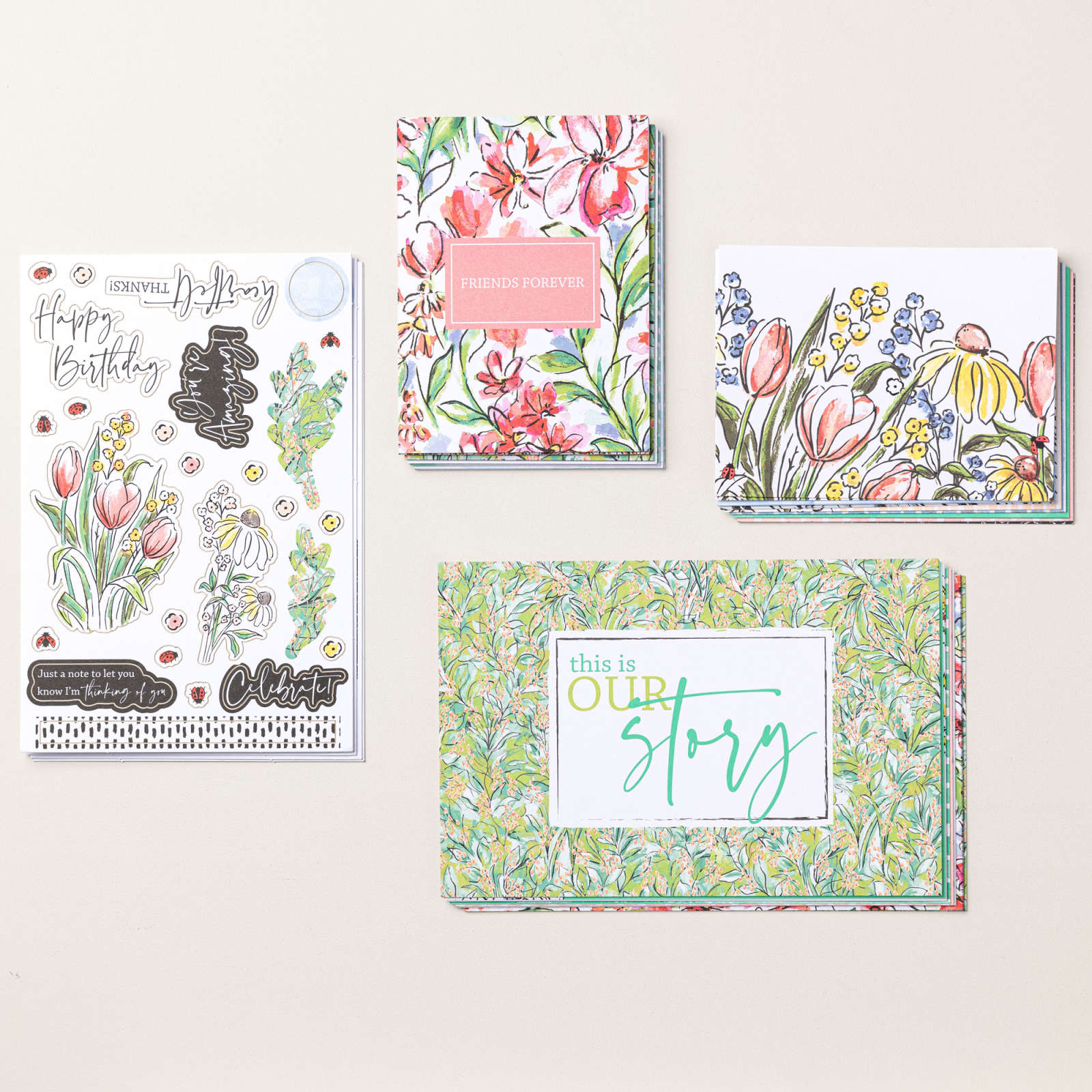Mixed Media Florals Memories & More Card Pack by Stampin’ Up!