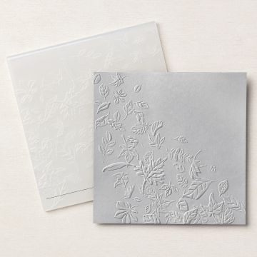 Leaf Fall Embossing Folder Thinking of You - HIPPOFROG Designs