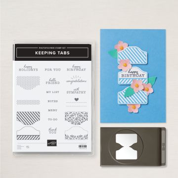 Last Week's Card & Cuppa - Keeping Tabs Bundle - HIPPOFROG Designs