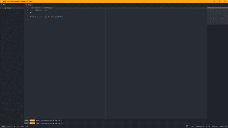 How to lint inside Atom S.Bistrović