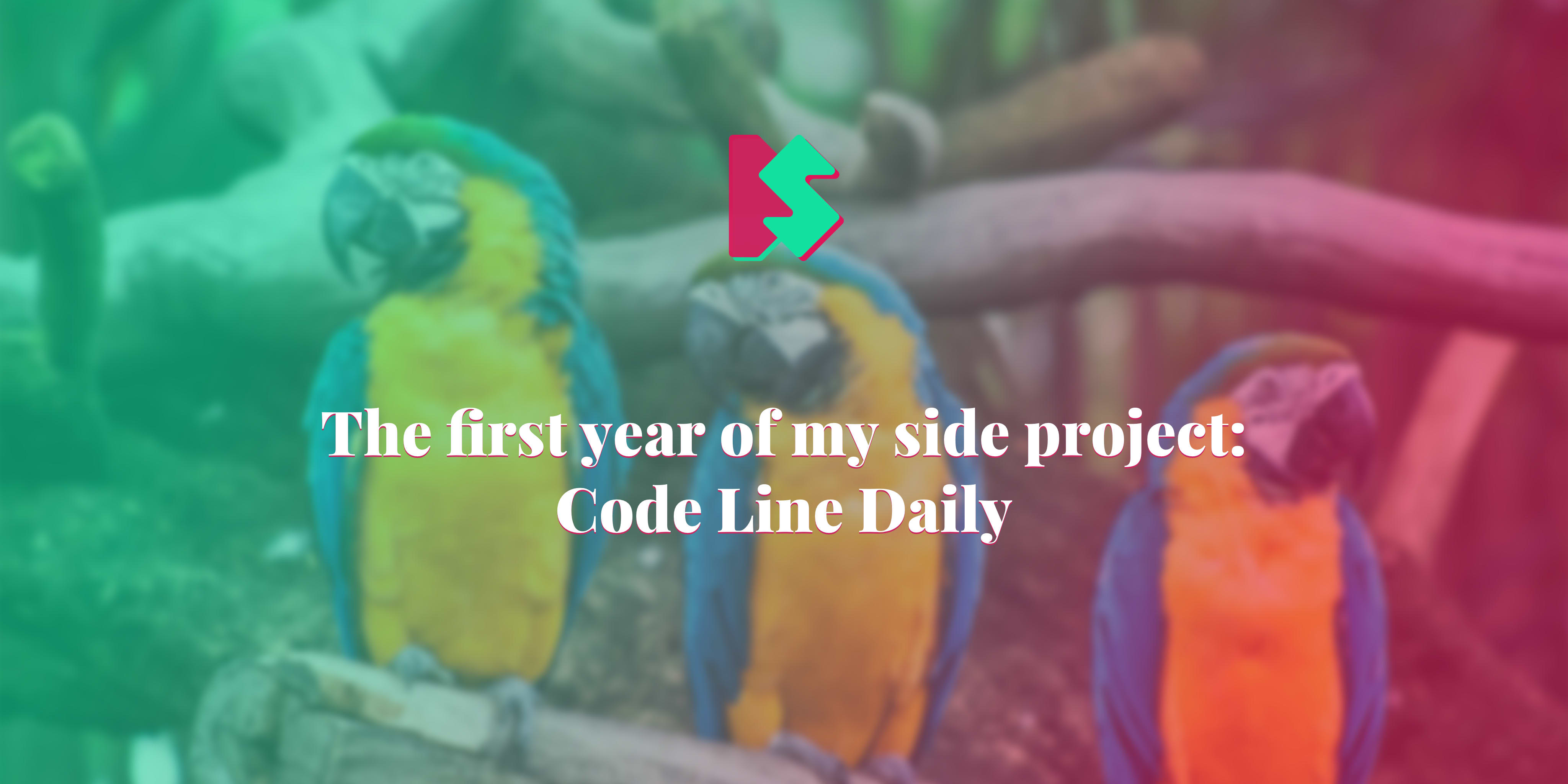 The first year of my side project: Code Line Daily 🤘 SB