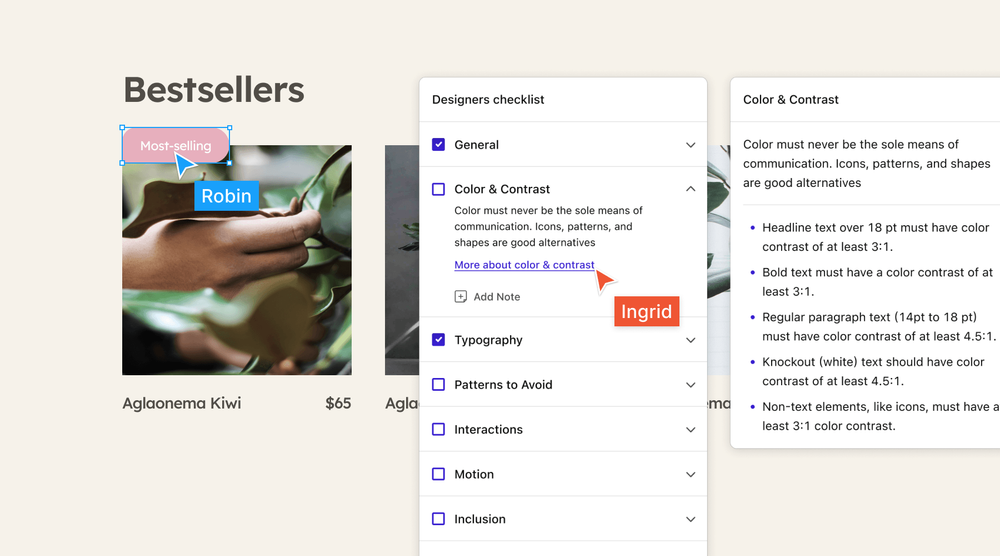 Keep your team on track with Accessibility Checklists for Figma and FigJam