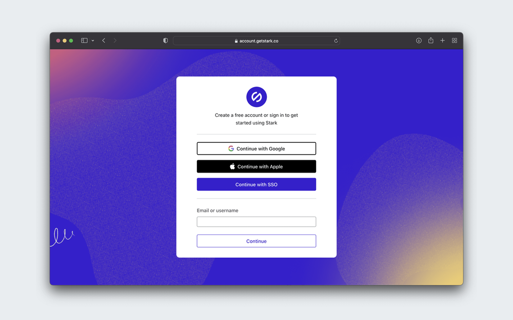 Using SSO with Stark