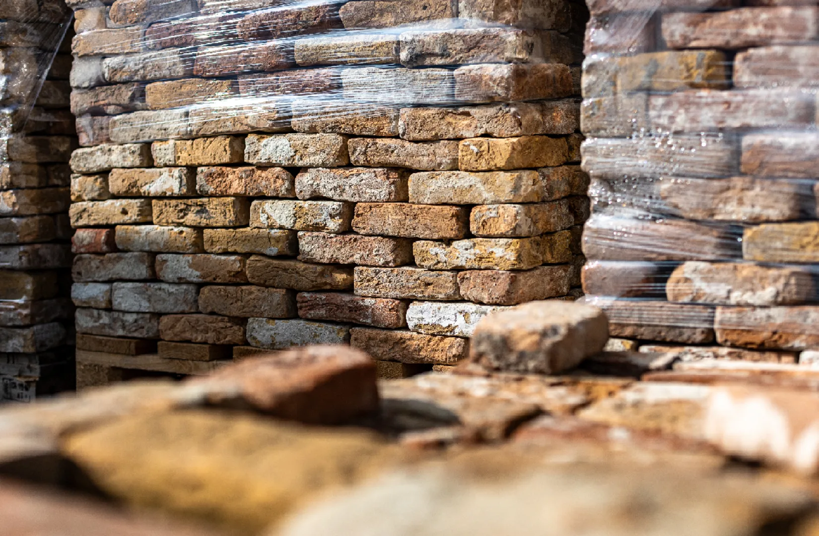 Antieke gele handvorm ijsselstenen