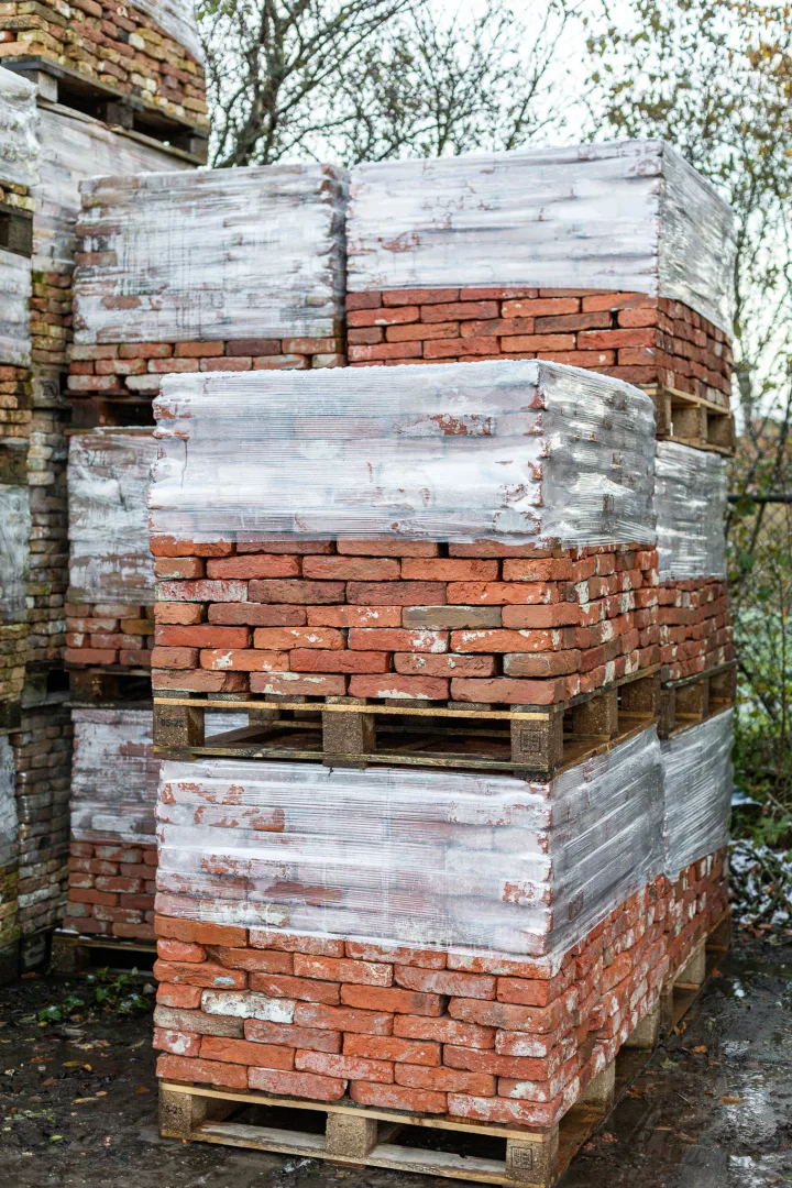Groninger rode antieke metselstenen