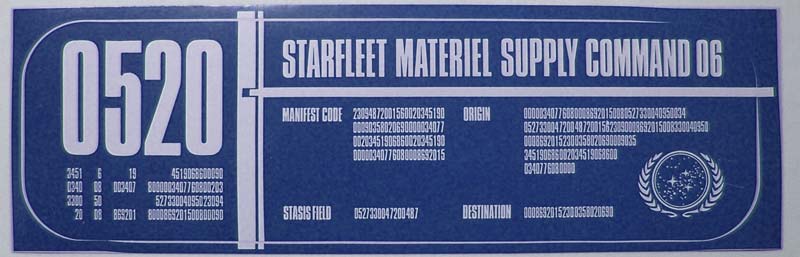 Starfleet Materiel Supply Command Label