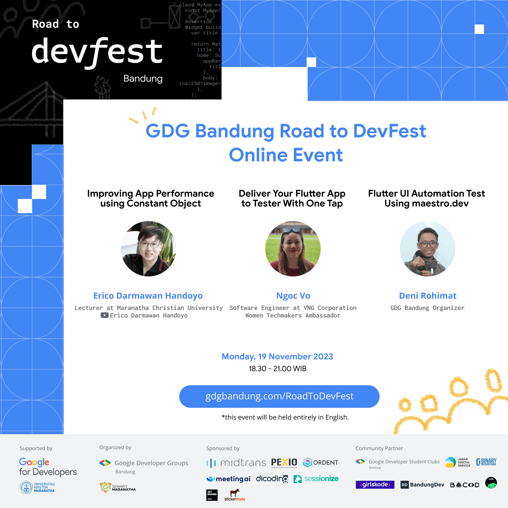 See Road to DevFest Bandung 2023 at Google Developer Groups GDG Bandung