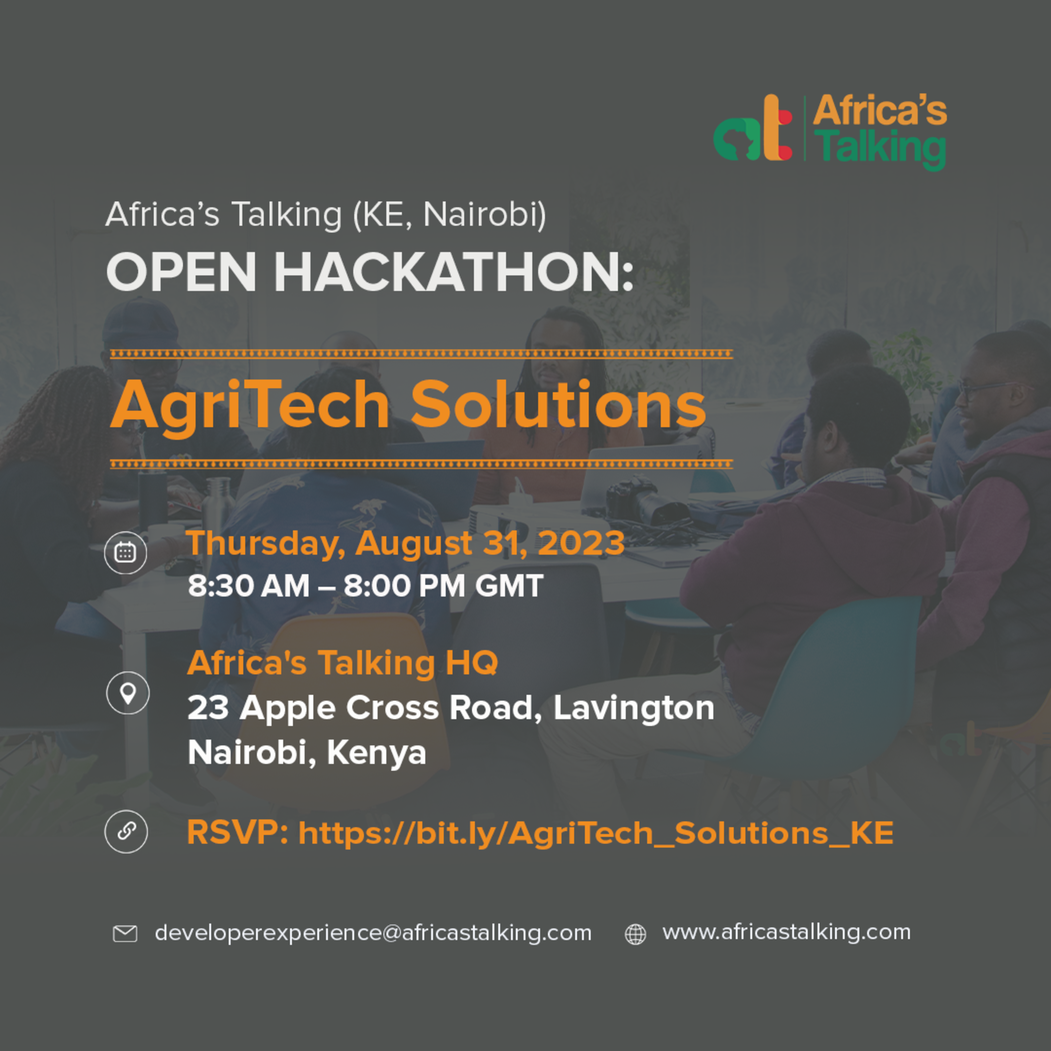 See Africa's Talking Open Hackathon: AgriTech Solutions - Nairobi ... See Africa's Talking Open Hackathon: AgriTech Solutions - Nairobi ...