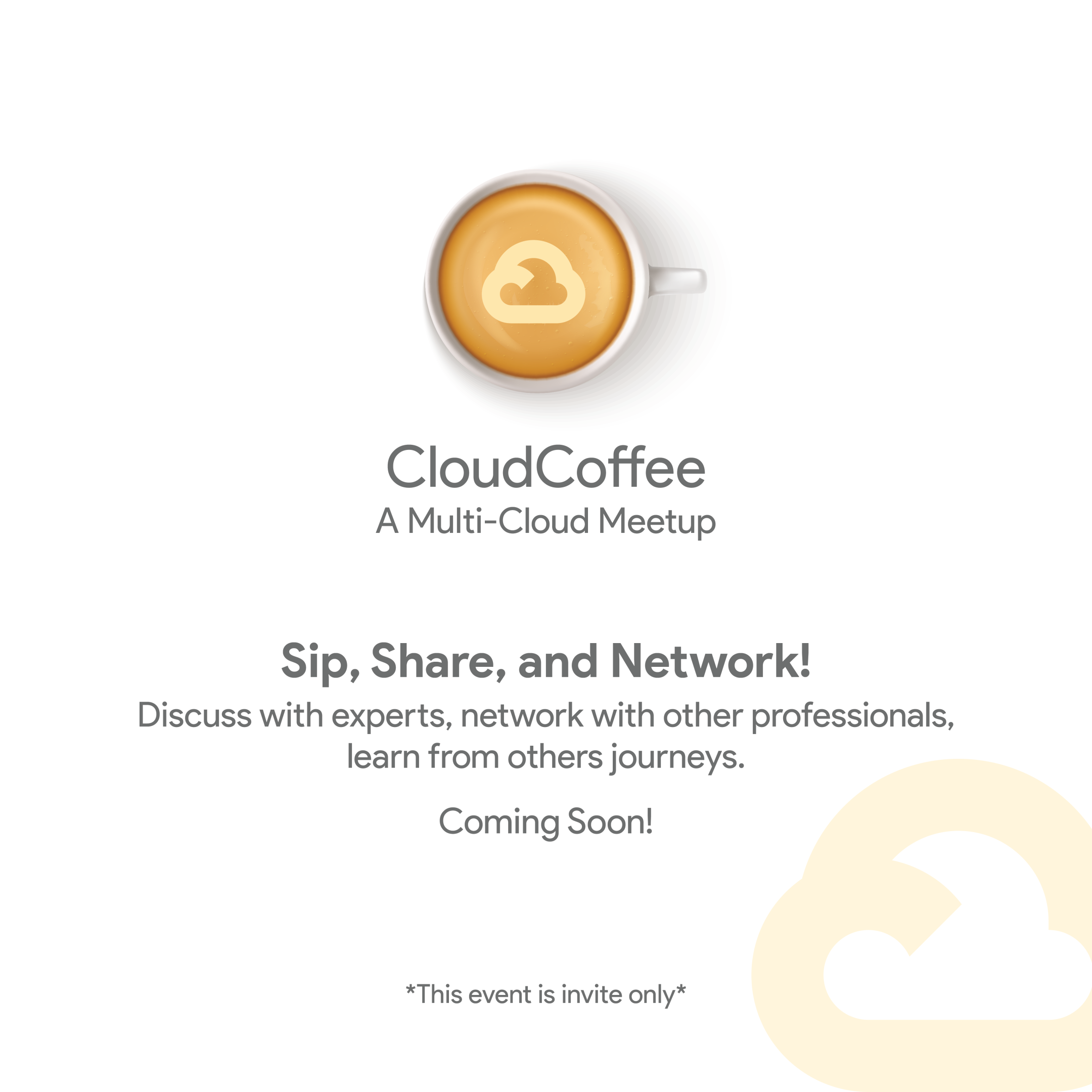 See CloudCoffee a Netwoking event. at CNCF Cloud Native Lahore