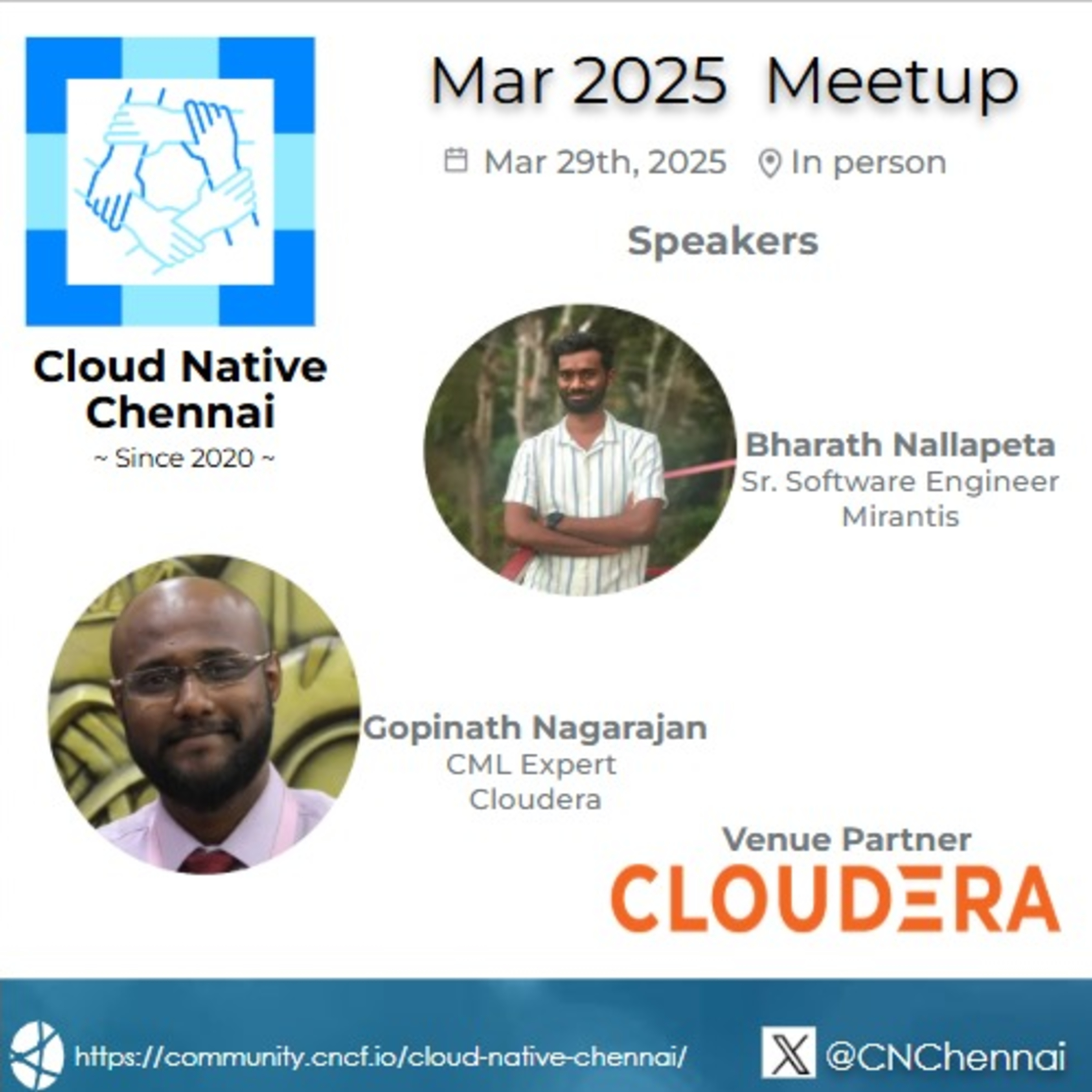 See Cloud Native Chennai - Mar 2025 Meetup at CNCF Cloud Native Chennai