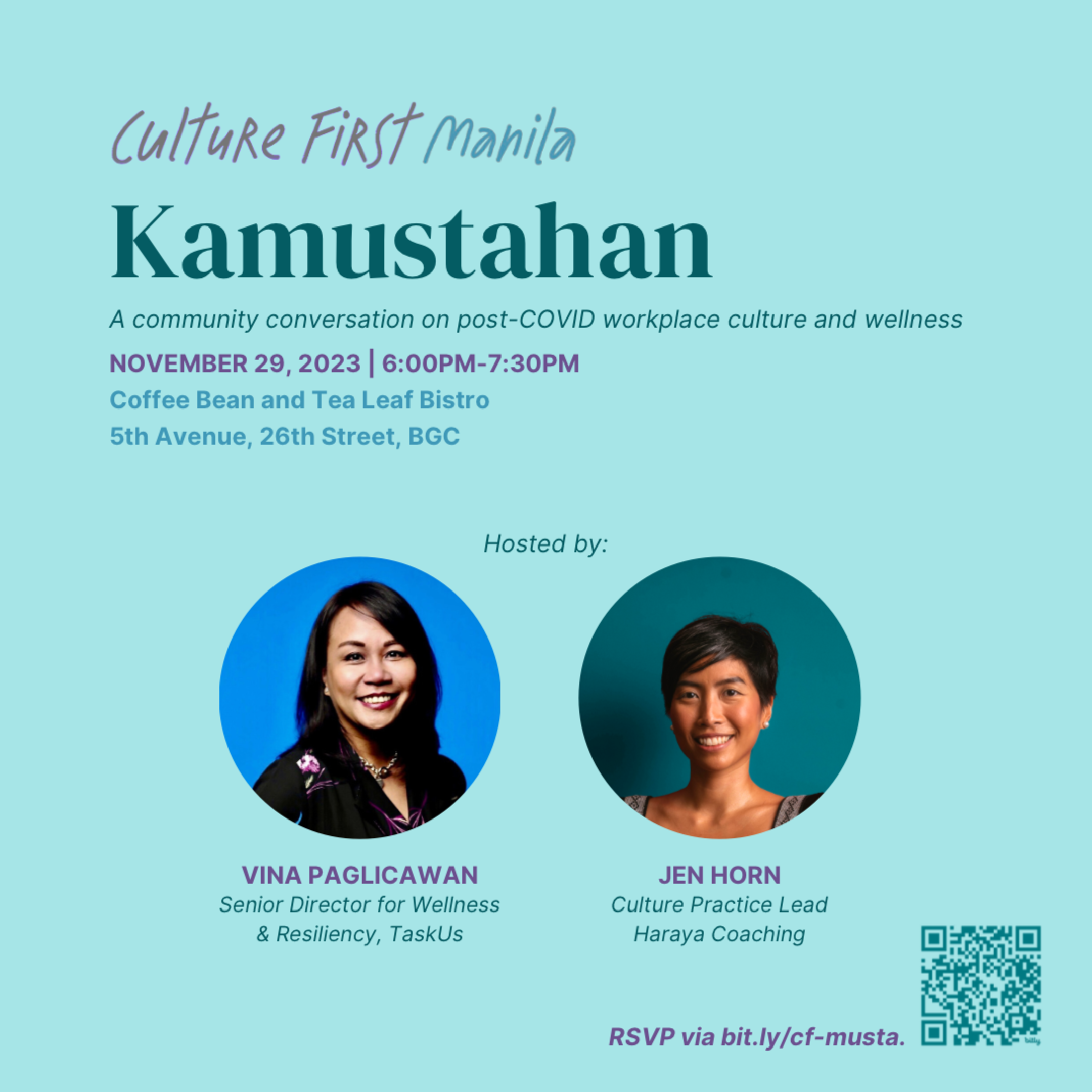 See Culture First Manila: Kamustahan at Culture First Manila