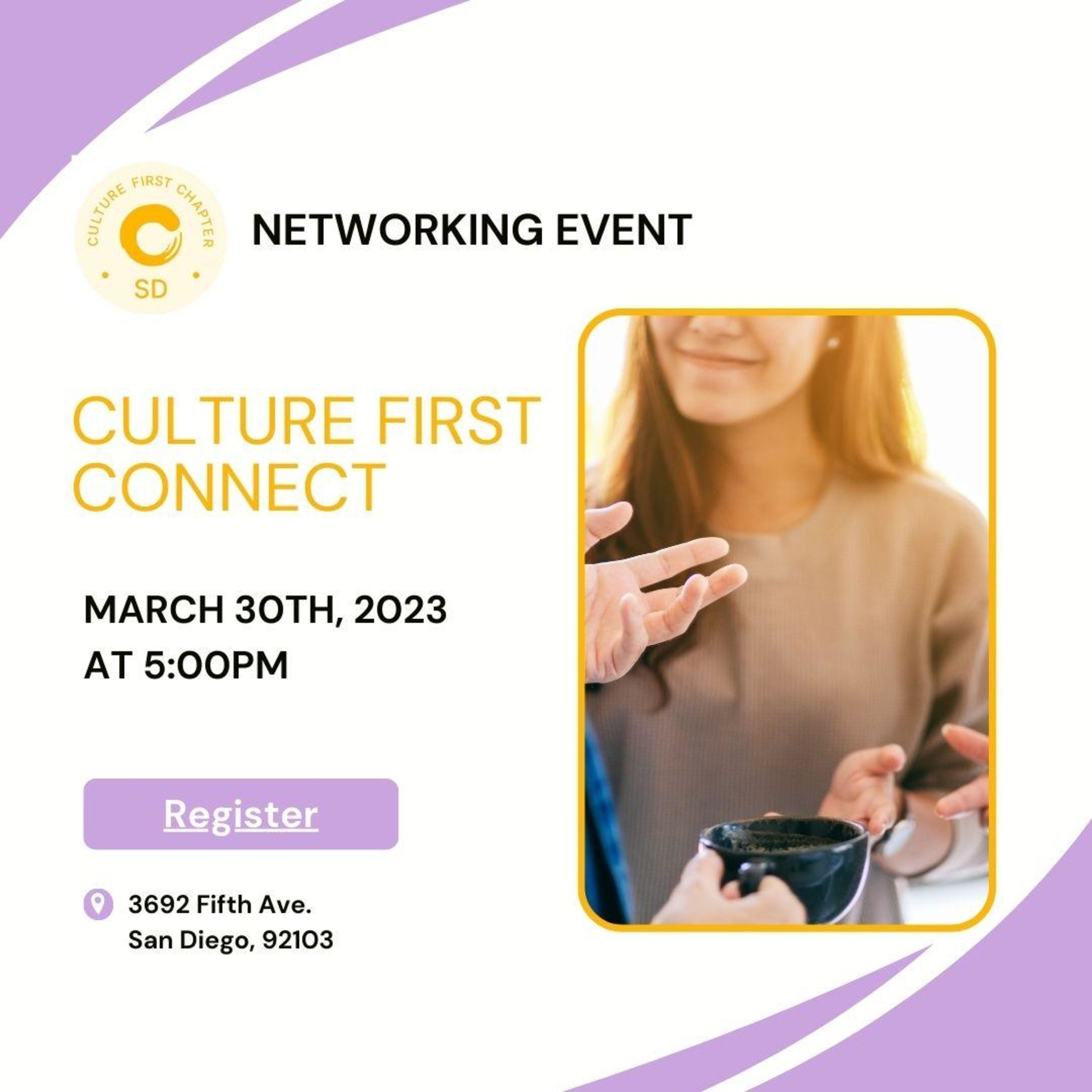See Culture First Connect at Culture First San Diego