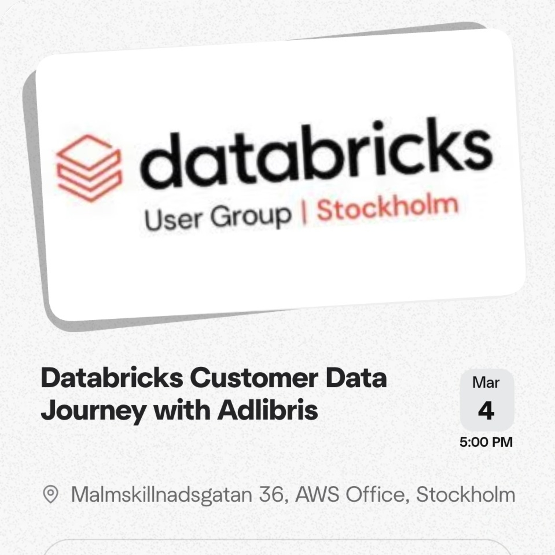 See Databricks Customer Data Journey with Adlibris at Databricks User ...