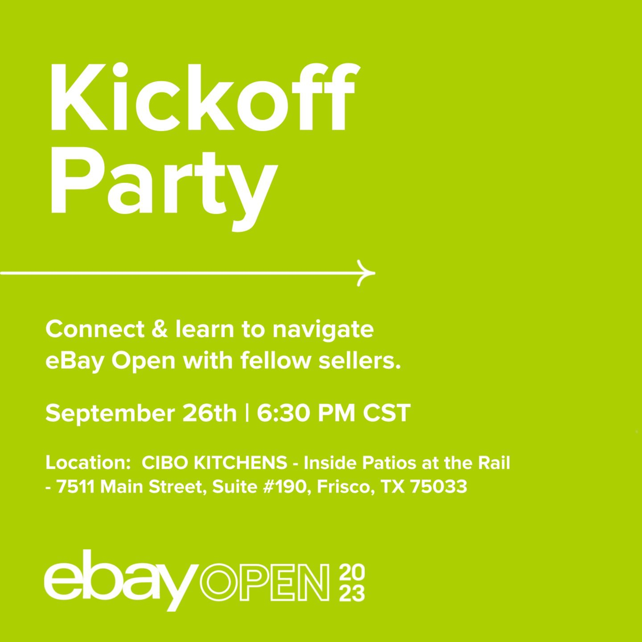 See eBay Open 2023 Kick-Off Party Hosted by The Dallas eBaybes & eMales ...