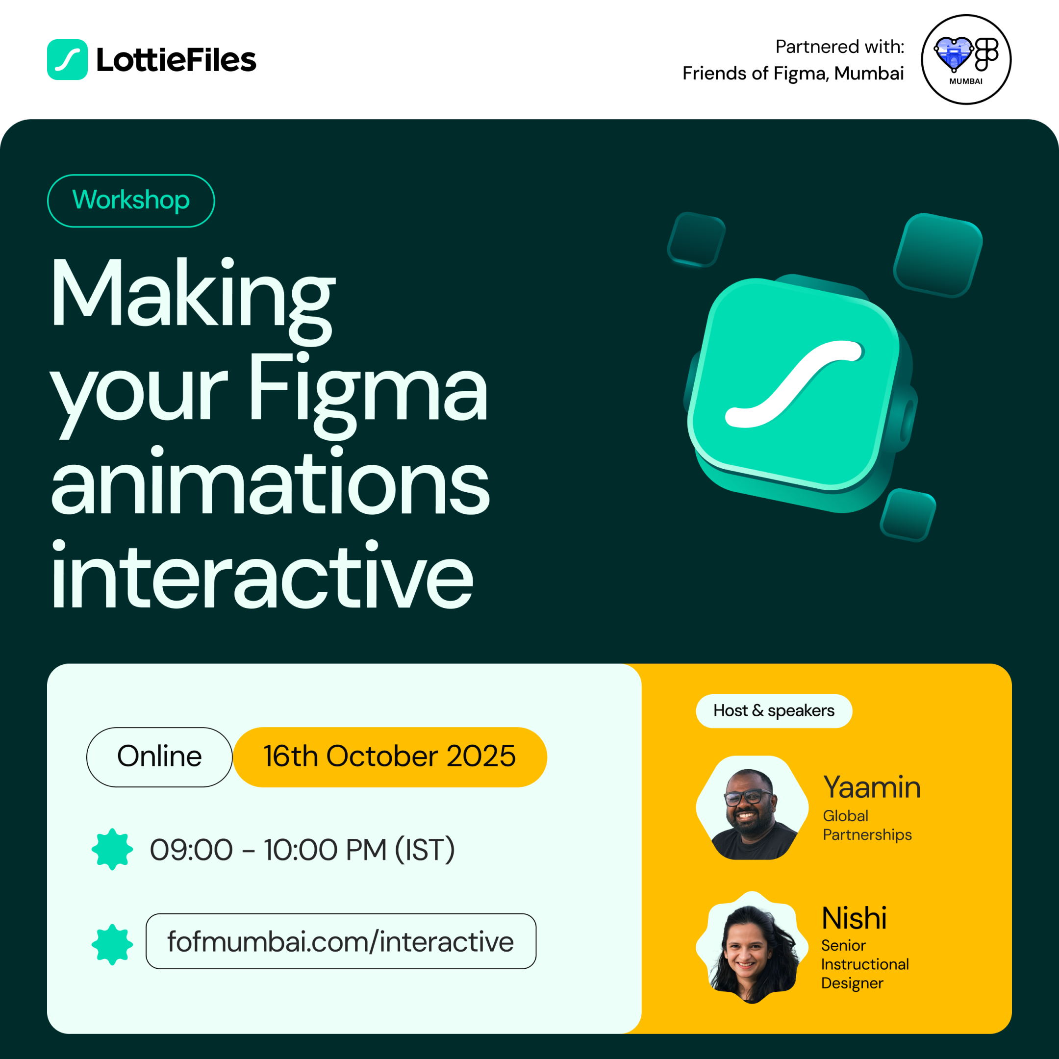 See FOF Mumbai x LottieFiles - Making your Figma Animations Interactive at Figma Mumbai