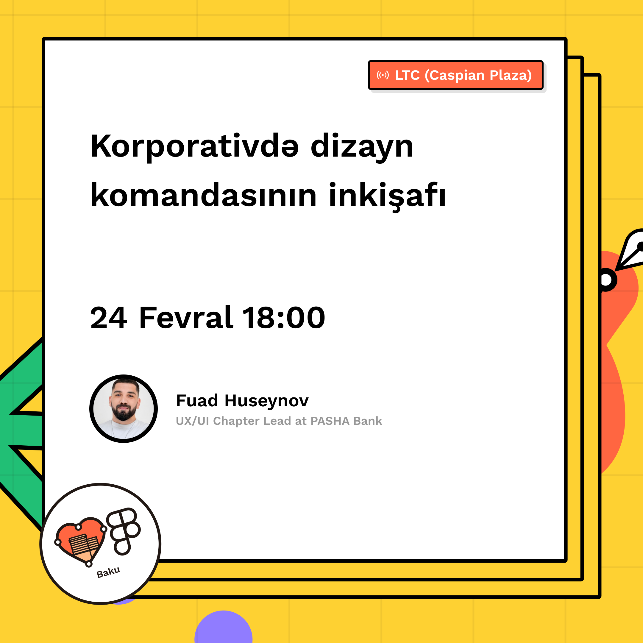 See Korporativdə dizayn komandasının inkişafı at Figma Baku