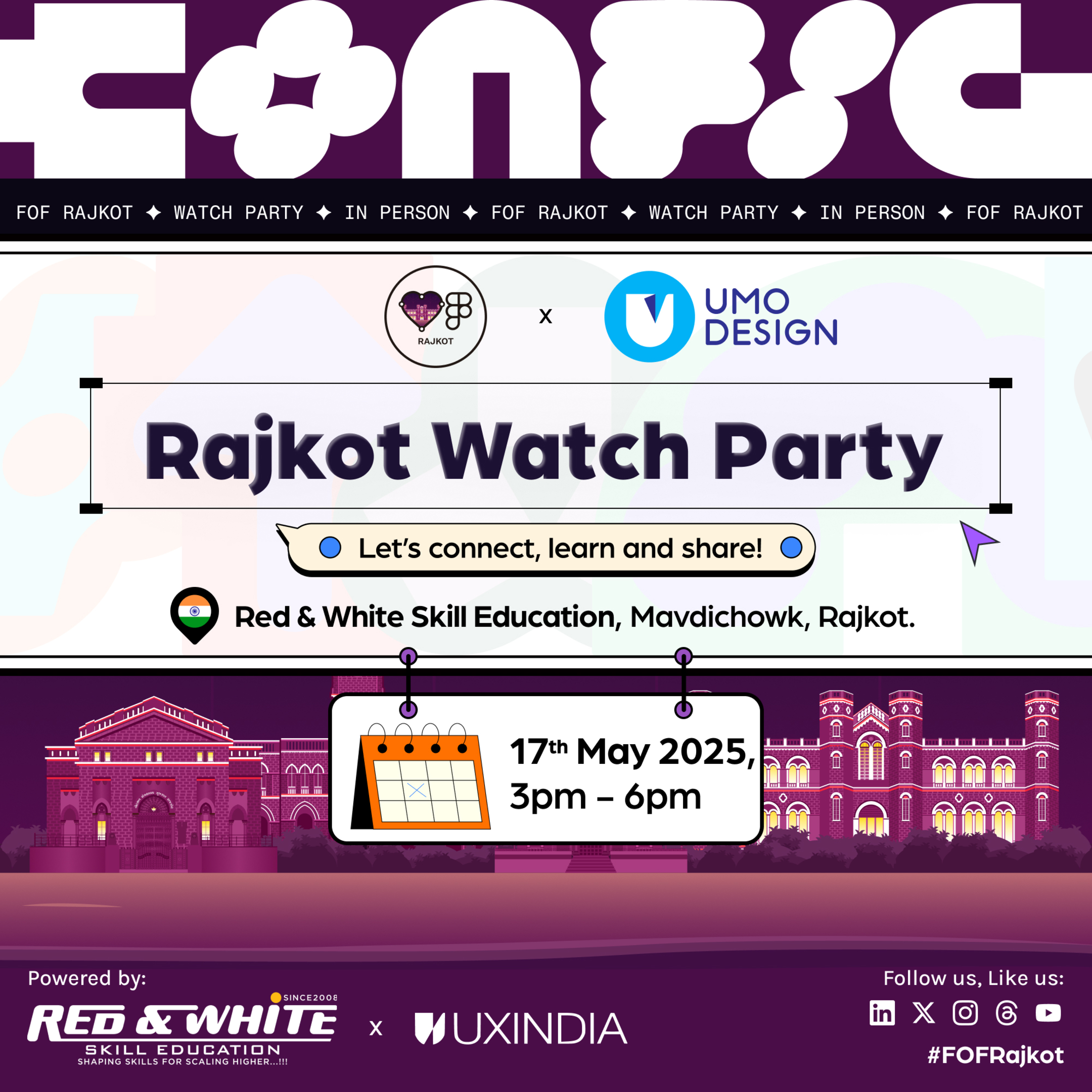 See Rajkot Config Watch Party 2025 at Figma Rajkot