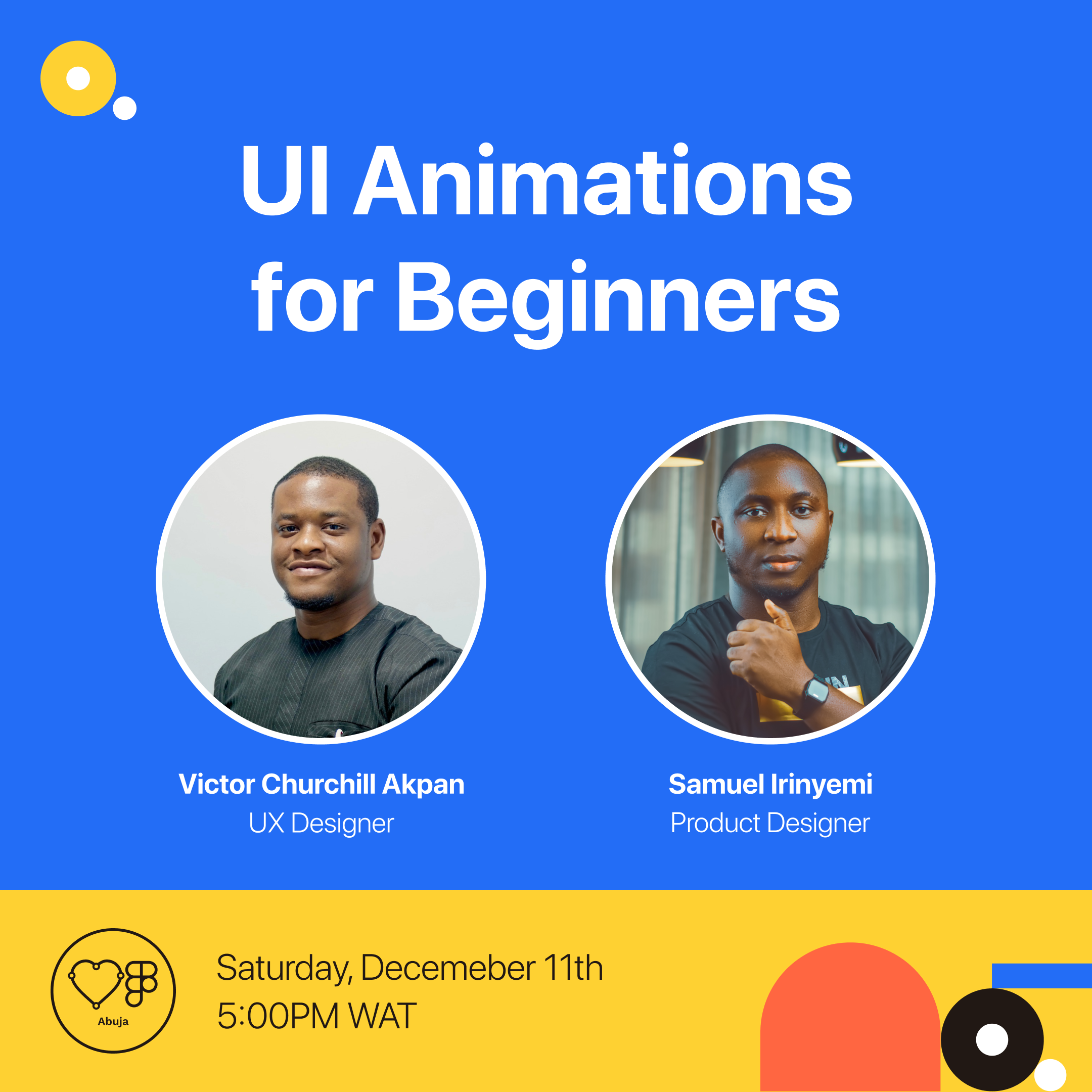 See UI Animations for Beginners at Figma Abuja