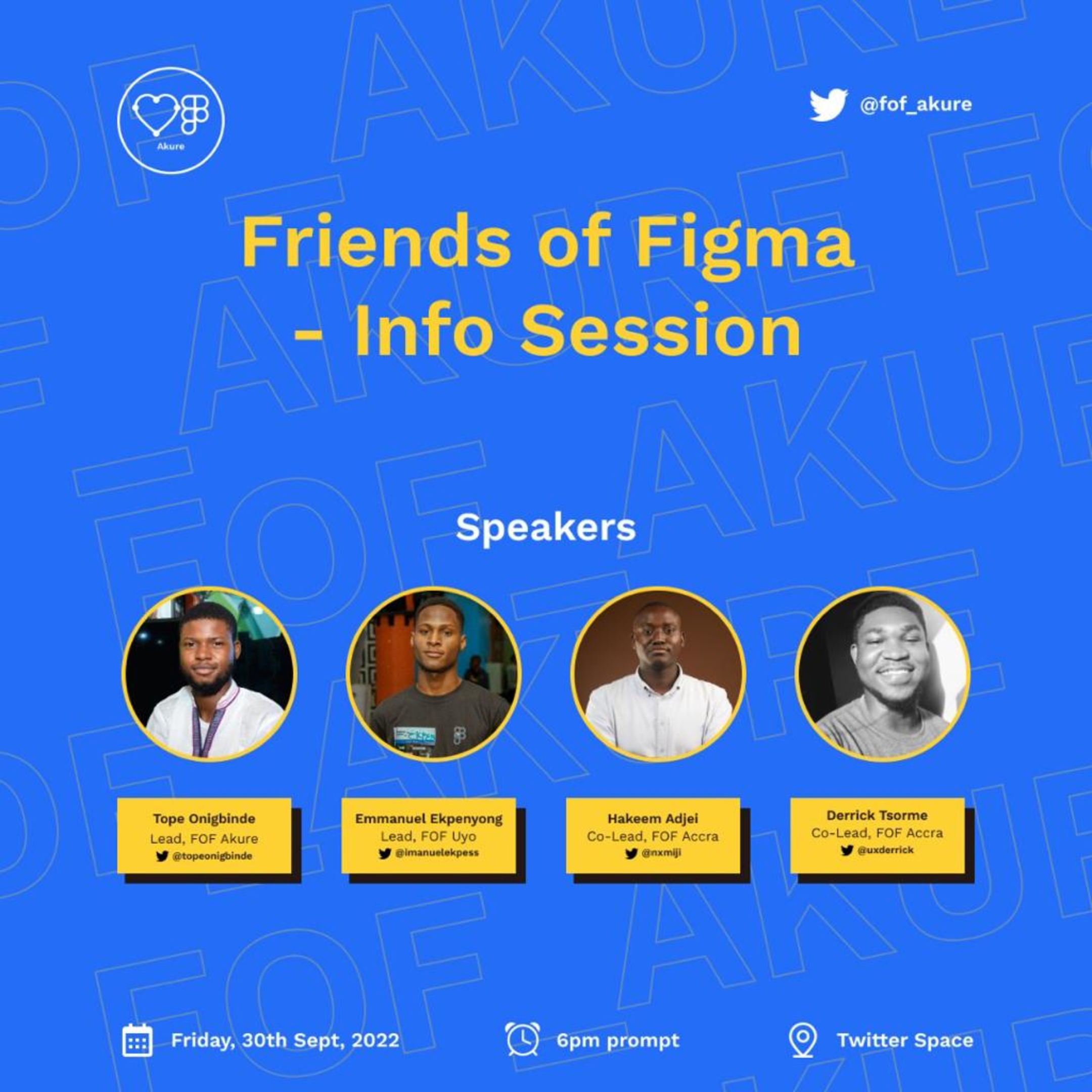 See Friends of Figma - Info Session at Figma Akure