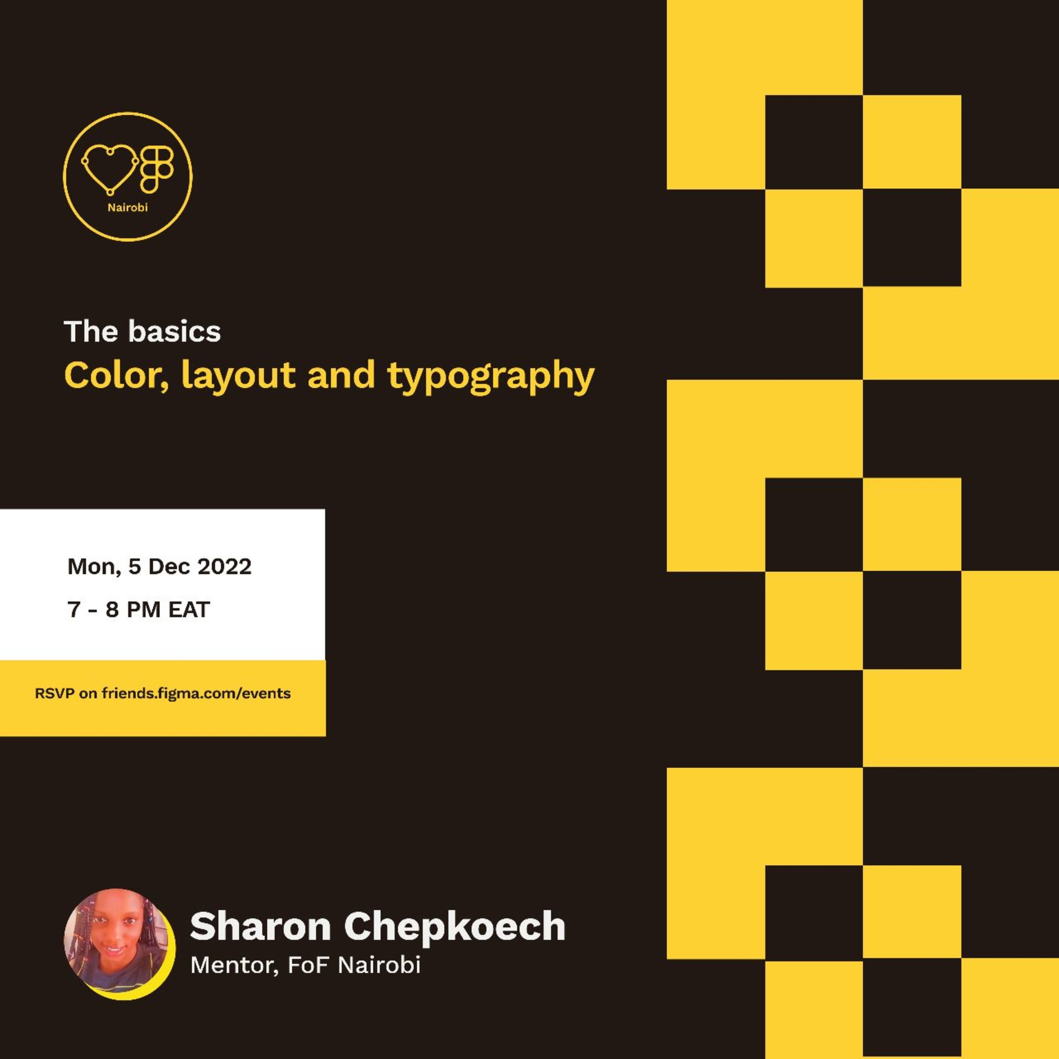 See The Basics : Color, layout and Typography at Figma Nairobi