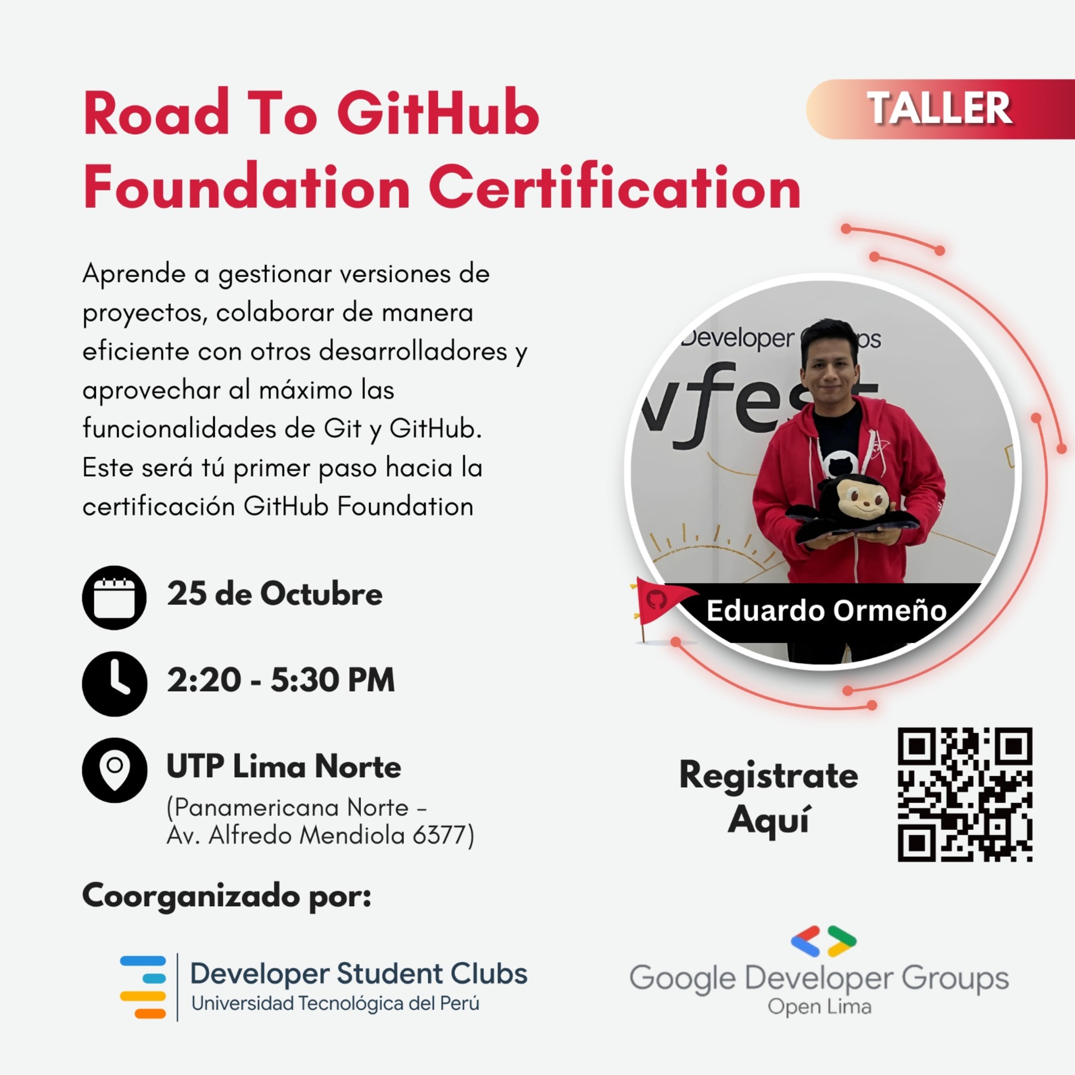 See Road To GitHub Foundation Certification - Lima at Google Developer Groups GDG Open
