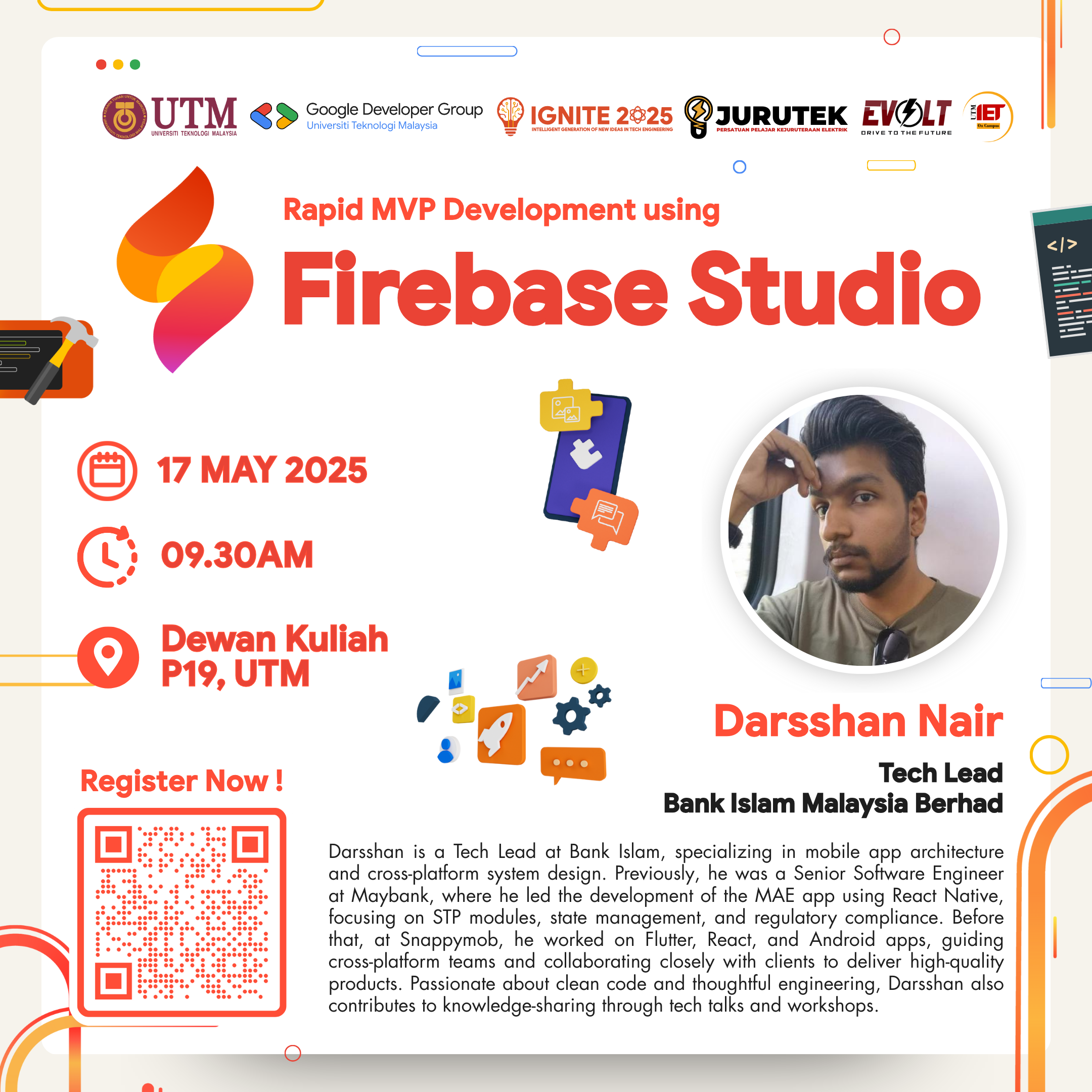 See Rapid MVP Development using Firebase Studio 🚀 at Google Developer Groups GDG on Campus ...